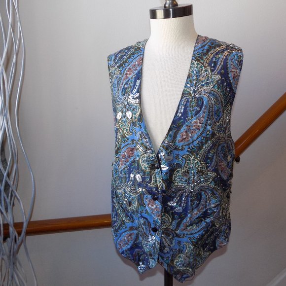 Fashion Passport | Jackets & Coats | Fashion Passport Paisley Silver ...